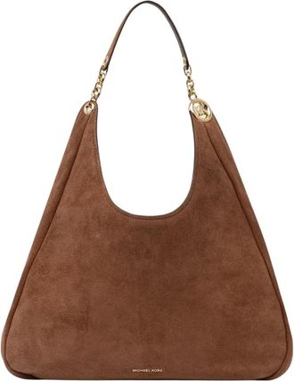Michael Kors Sac port&eacute; &eacute;paule Ellie grand mod&egrave;le en daim - Femme - Sacs - Brun - Taille: ONE Size