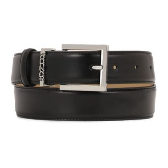 Kazar Schwarzer G&uuml;rtel mit Metallschlaufe mit Logo - - Accessories - Damen - Schwarzk - 100 CM