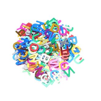 NUOBESTY 6000 St&uuml;ck Buntes Buchstaben Konfetti 8mm aus Bastelpapier Streukonfetti Tischdeko f&uuml;r Hochzeit Geburtstag Party Selbstgemacht Zubeh&ouml;r