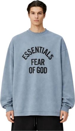 Fear of God Homme, Sweatshirts et sweats &agrave; capuche, Bleu, Taille: XL Campus 90s Long Sleeve Tee