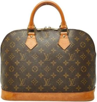 Louis Vuitton Sac Alma Pr&eacute;-poss&eacute;d&eacute; - Femme - Pre-owned - Brun - Taille: ONE Size