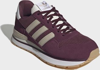 adidas Sneaker ADIDAS ORIGINALS ZX 500 RS, Herren, Gr. 38,5, rot (maroon, wonder beige, ftwr wei&szlig;), Leder, Textil, Schuhe Sneaker, Topseller