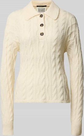 Scotch & Soda Strickpullover mit Zopfmuster