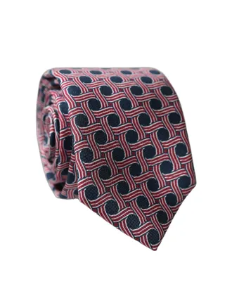 Dolce & Gabbana Geometric Patterned Silk Necktie - Multicolor