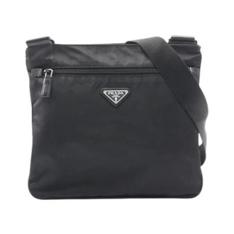 Prada Sac bandouli&egrave;re vintage en nylon pr&eacute;-appr&eacute;ci&eacute; - Femme - Pre-owned - Noir - Taille: ONE Size