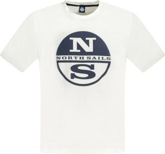 North Sails Wei&szlig;es Baumwoll-T-Shirt - - Tops - Herren - Wei&szlig; - 3XL