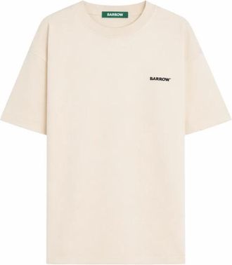Barrow Barrow, Homme, Tops, Beige, Taille: XL T-shirt embl&eacute;matique en jersey