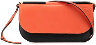 Loewe Hobo Bags - Bicolor Leather Gate Pochette Crossbody - Gr. unisize - in Orange - f&uuml;r Damen