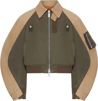 sacai Pantalons D&eacute;contract&eacute;s - Vert