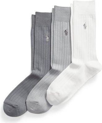 Polo Ralph Lauren Lot de trois paires de chaussettes en coton
