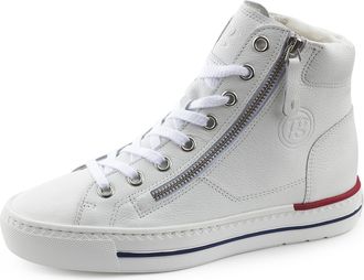 Paul Green Damen, Frauen High-Top Sneaker,Sportschuhe,Freizeitschuhe,Turnschuhe,Laufschuhe,schnürschuhe,high top Sneaker,Weiß (JA),37.5 EU / 4.5 UK