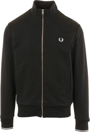 Fred Perry Homme, Sweatshirts et sweats &agrave; capuche, Noir, Taille: S Zip-throughs