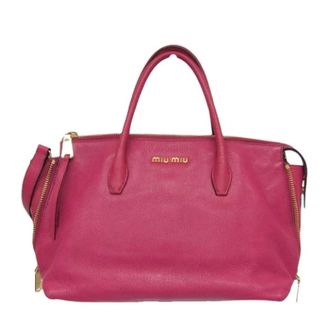 Miu Miu Pre-owned Madras Rn1016 Handtasche - - Pre-owned - Damen - Rosa - ONE SIZE