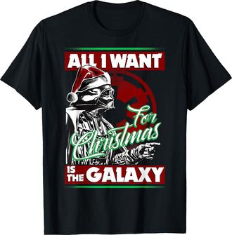 Star Wars Darth Vader All I Want For Christmas Is The Galaxy T-Shirt