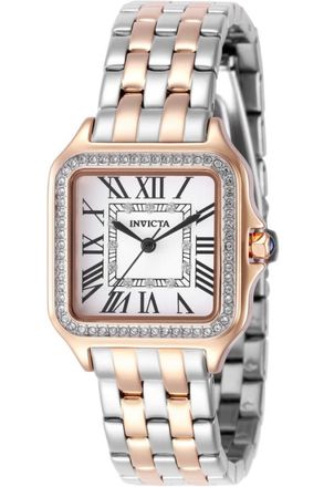 Invicta Angel 50580 Damenuhr - Quarzwerk - Edelstahl mit silbernem Zifferblatt - 28 mm