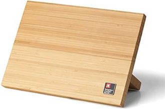 Richardson Sheffield Bambus-Messerblock | Messerblock ohne Messer magnetisch | platzsparendes Design | Für bis zu 5 Messer | klingenschonende Aufbewahrung | 30 x 19 x 15 c