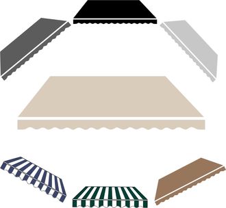 Generic Ersatzstoff für Terrassen-Markisen 2.0m 2.5m 3.0m 3.6m 4m 5m, Wasserdicht Sonnenschutz für Terrassen-Sonnenschirme, Türen, Vordach, Markisen, Sonnensc