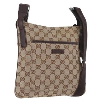 Gucci Sac bandouli&egrave;re GG Canvas Vintage Pre-owned - Femme - Pre-owned - Beige - Taille: ONE Size
