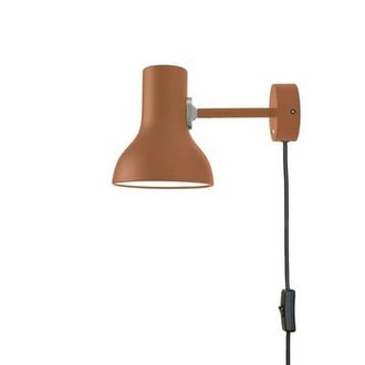Anglepoise Applique avec prise Type 75 - Marron - Aluminium - Designer Margaret Howell