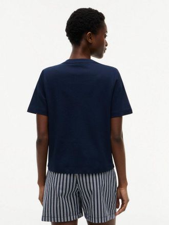 Tommy Hilfiger Kurzarmshirt INTERLOCK BOXY C-NK SS TEE Baumwolle