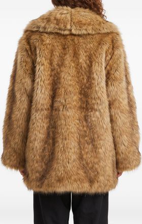 032c Faux Fur Coat - Camel