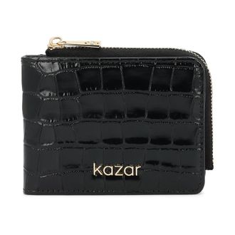 Kazar Gepr&auml;gte Leder Geldb&ouml;rse - - Accessories - Damen - Schwarzk - ONE SIZE
