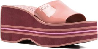Chlo&eacute; Platform Wedge Sandal - Pink