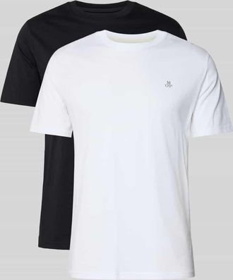 Marc O'Polo Regular Fit T-Shirt Set aus reiner Baumwolle im 2er-Pack