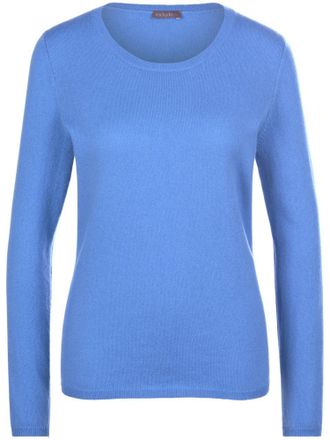 Peter Hahn Rundhals-Pullover aus Schurwolle und Kaschmir Peter Hahn blau