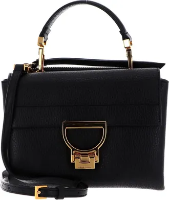 Coccinelle Arlettis Handbag Grainy Leather Noir