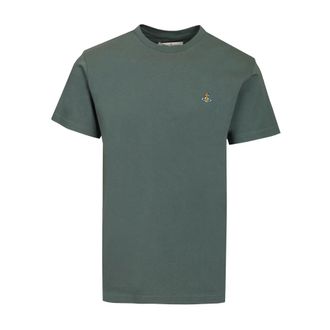 Vivienne Westwood Kurzarm-T-Shirt aus Baumwolle - - Tops - Herren - Gr&uuml;n - M