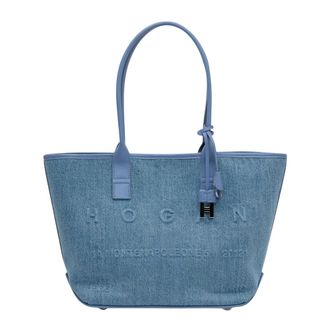 Hogan Homme, Sacs, Bleu, Taille: ONE Size Address Small Shopping Bag