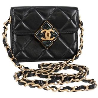 Chanel Pre-owned Cuir sacs-chanel - Femme - Pre-owned - Noir - Taille: ONE Size