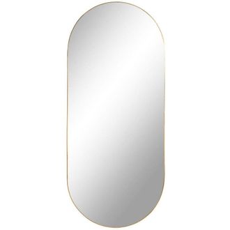 M&S Collection M&s - Miroir ovale 35x80 cm en acier noir