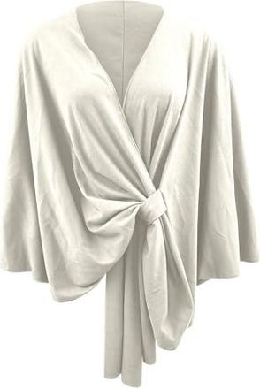 Generic Poncho Femme Hiver Chaud Chale Femme Hiver Chaud Cape Femme Effet enveloppant Cape Unie &Eacute;l&eacute;gante Douce Confortable Poncho Ext&eacute;rieur Automne