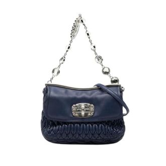 Miu Miu Sac &agrave; bandouli&egrave;re Pre-owned - Femme - Pre-owned - Bleu - Taille: ONE Size