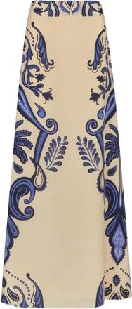 Johanna Ortiz jupe longue Everywhere à motif cachemire - Tons neutres
