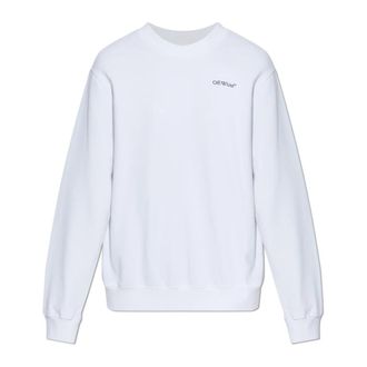 Off-white Logo Sweatshirt - - Sweatshirts & Hoodies - Damen - Wei&szlig; - L