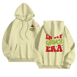 Generic Le Grinch Sweat A Capuche Femme The Costume Hiver Sweet Vêtements De 2025 Pulls Sweatshirts Noël Polaire Oversize Pilou Chaud Femmes Deguisement Adult