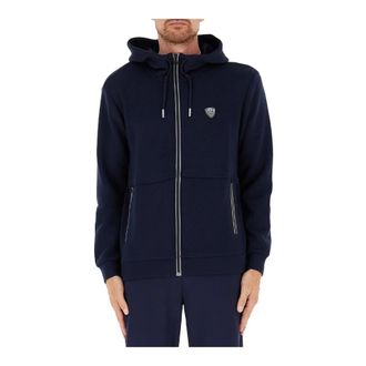 Emporio Armani Emporio Armani Ea7, Homme, Sweatshirts et sweats &agrave; capuche, Bleu, Taille: XL SweaT-shirt Zipp&eacute; &agrave; Capuche