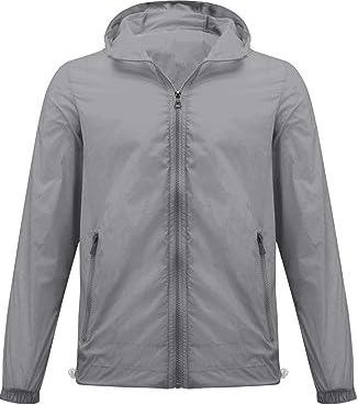 Generic Veste de pluie pour femme - R&eacute;fl&eacute;chissante - Veste de cyclisme pour homme - Imperm&eacute;able et respirante - Veste de pluie r&eacute;fl&eacute;chissante - Grandes taille