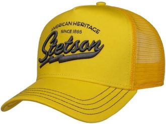 Stetson Casquette Trucker Since 1865 Homme - Snapback de Baseball Snapback, avec Visiere, Visiere Printemps-ete - Taille Unique Jaune