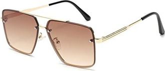 Generic Lunettes De Soleil Conduite En Métal For Hommes Et Femmes(Brown)