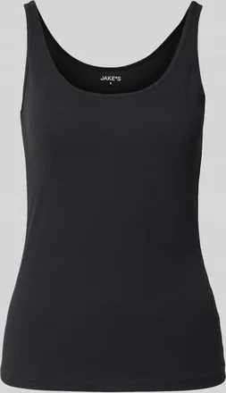 Jake*s Casual Slim Fit Top mit Rundhalsausschnitt