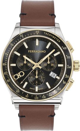 Ferragamo Uhren - Quartz Chronograph Watch Kz-1927 Chrono 42Mm-Fw - Gr. unisize - in Braun - f&uuml;r Damen