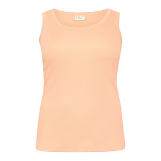 Kaffe Curve Peach Nectar Tank Top Stilvoll - - Tops - Damen - Orange - XL