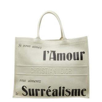 Dior Pre-owned Book Tote Sac cabas en cuir - Femme - Pre-owned - Blanc - Taille: ONE Size