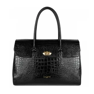 Lancaster Schultertasche mit Klappe und Verschluss - - Bags - Damen - Schwarzk - ONE SIZE