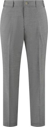 THE (ALPHABET) Pantalon de costume ajust&eacute; &agrave; taille &eacute;lastique - Homme - Pantalons - Gris - Taille: L