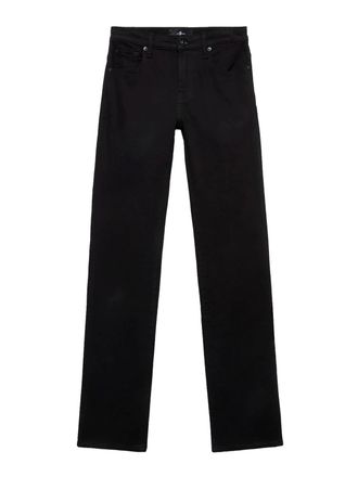 7 For All Mankind Straight Leg Jeans - Schwarz